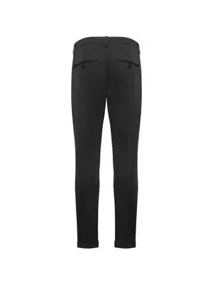 DONDUP Flat-front Trousers - Black