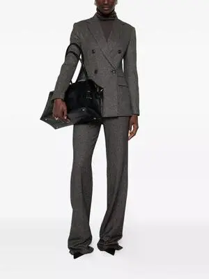 Max Mara Mstcresta Double-breasted Herringbone Blazer