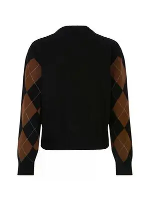 DOUUOD Argyle-patterned Sweater