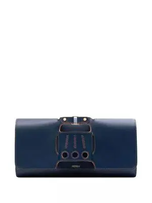 Perrin Le Cabriolet Glove Clutch Bag - Blue