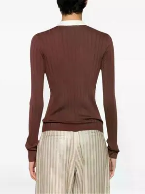 Brunello Cucinelli Ribbed-knit V-neck Cardigan