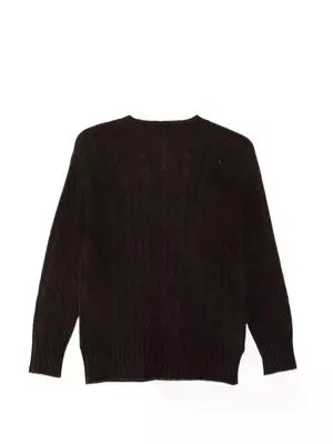 D.exterior Cable-knit Raglan-sleeve Sweater