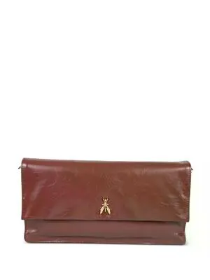 Patrizia Pepe Crinkled Leather Shoulder Bag