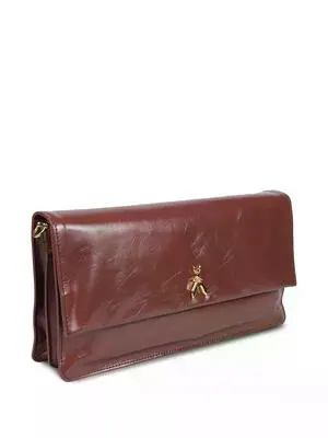 Patrizia Pepe Crinkled Leather Shoulder Bag