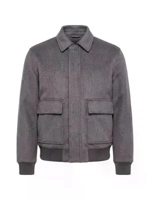Peserico Concealed-fastening Flap-pocket Jacket - Grey