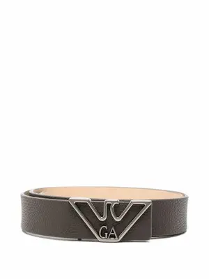 Emporio Armani Logo Belt - Grey