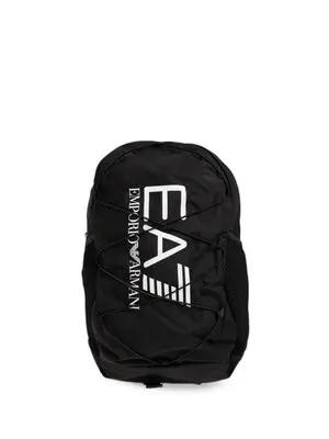 EA7 Logo Backpack - Black