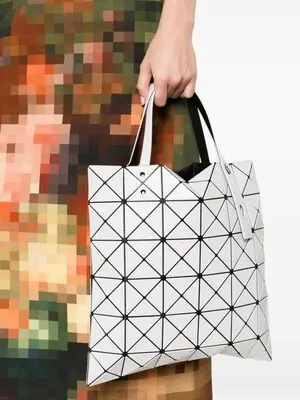 BAOBAO ISSEY MIYAKE Lucent Matte Medium Tote Bag - Grey
