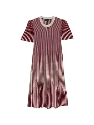 Emporio Armani Striped Midi Dress