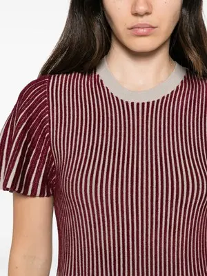 Emporio Armani Striped Midi Dress