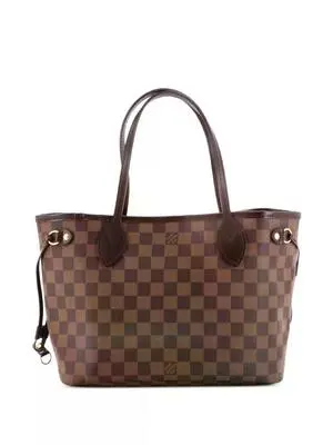 LOUIS VUITTON Neverfull Damier Pm Tote Bag - Brown