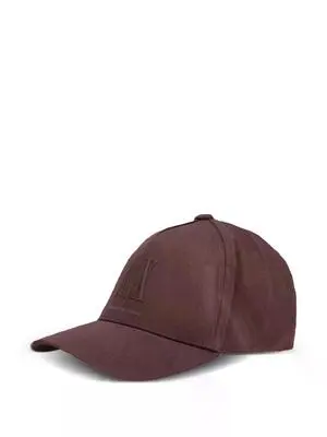 Armani Exchange Logo-embroidered Baseball Cap - Brown