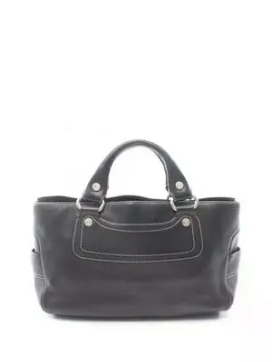 Celine 20th Century Leather Boogie Handbag - Black