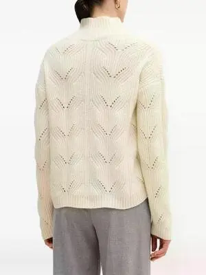 BENETTON Pointelle-knit High-neck Sweater