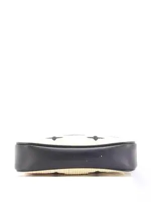 LOUIS VUITTON Pochette Accessoires Monogram Giant Embroidered Cotton Mini Clutch Bag