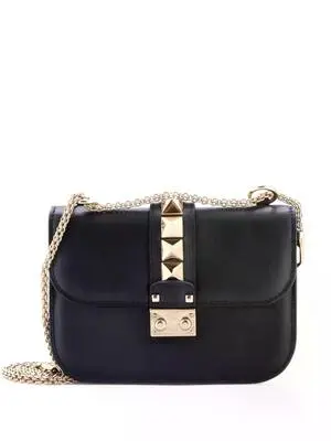 Valentino Garavani Glam Lock Leather Small Shoulder Bag