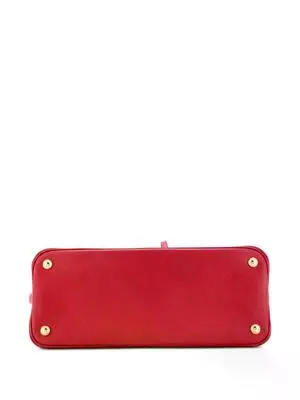 Prada Promenade Bag Saffiano Leather Medium Satchel - Red