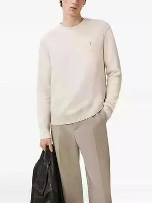 ALLSAINTS Statten Wool-blend Ramskull Jumper - Neutrals