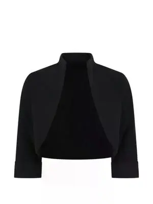 Chiara Boni La Petite Robe Crop Open-front Jacket - Black