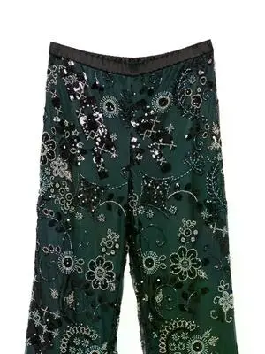 Emporio Armani Sequin-embellished Beaded Trousers
