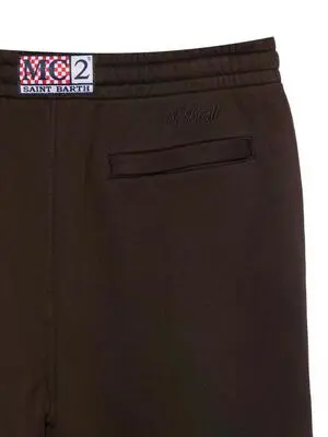 MC2 SAINT BARTH Drawstring-waist Bolt Track Pants