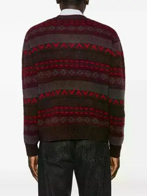 Nn07 Tobias Fair Isle V-neck Sweater