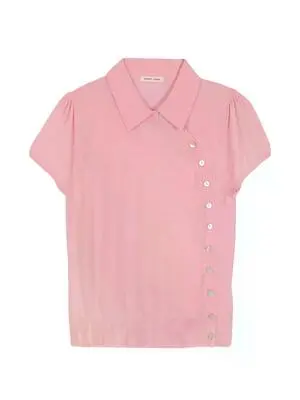 Sandy Liang Birdie Asymmetric-fastening Top