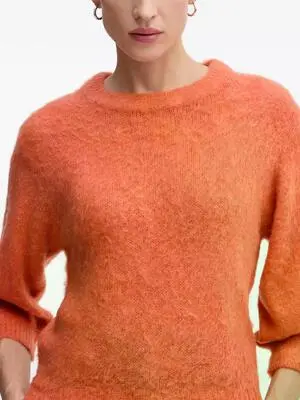 BENETTON Brushed-knit Three-quarter Sleeve Sweater
