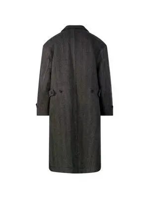 COOR Herringbone Double-breasted Coat