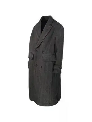 COOR Herringbone Double-breasted Coat