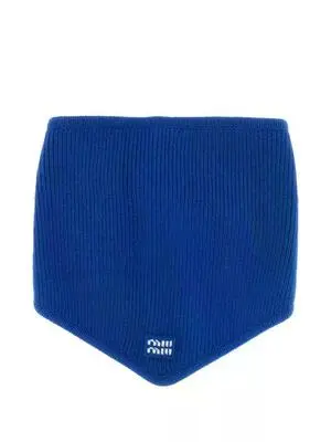 Miu Miu Wool And Cashmere Shawl - Blue
