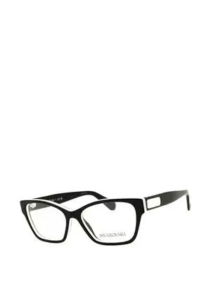 SWAROVSKI Crystal-embellished Rectangle-frame Glasses - Black