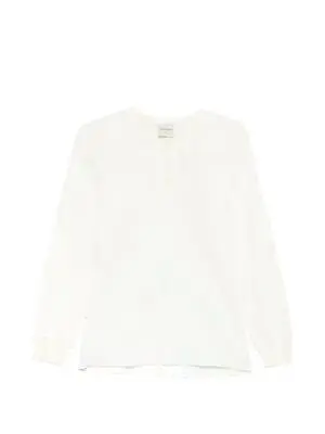 WALK IN PARIS Waffle-knit Long-sleeve T-shirt - Neutrals