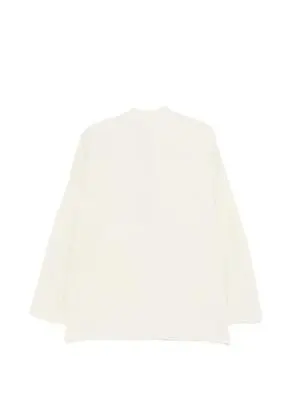 LAUREN MANOOGIAN V-neck Patch-pocket Cardigan