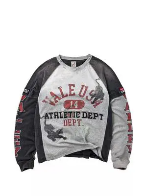 VALE FOREVER Graphic-print Long-sleeve T-shirt - Grey