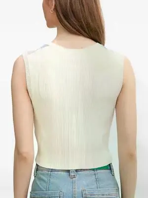 BENETTON Argyle-knit Tank Top
