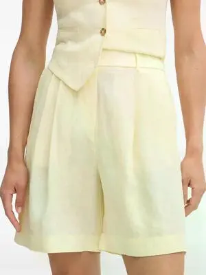 BENETTON Pleated Linen Shorts