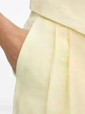 BENETTON Pleated Linen Shorts