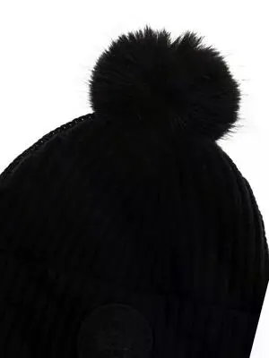 Canada Goose Pom-pom Ribbed-knit Beanie Hat