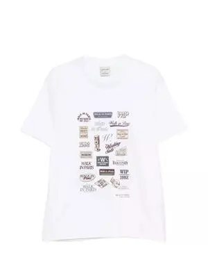 WALK IN PARIS Postman Archives T-shirt - White