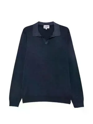 MC2 SAINT BARTH Long-sleeve Polo Sweater - Blue
