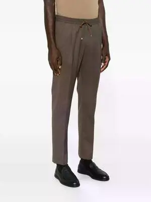 BRIGLIA 1949 Wimbledons Drawstring-waist Pleated Trousers