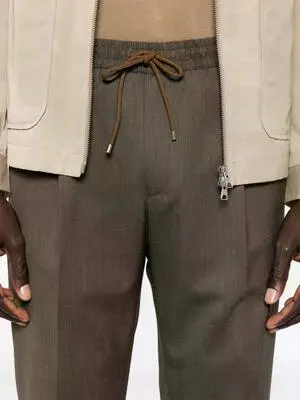 BRIGLIA 1949 Wimbledons Drawstring-waist Pleated Trousers