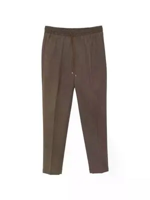 BRIGLIA 1949 Wimbledons Drawstring-waist Pleated Trousers - Brown