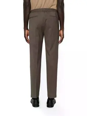 BRIGLIA 1949 Wimbledons Drawstring-waist Pleated Trousers - Brown