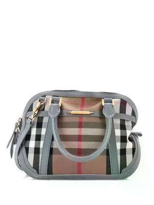 Burberry Bridle Orchard Bag House Check Canvas Small Handbag