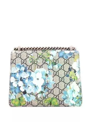 Gucci Dionysus Bag Blooms Print Gg Coated Canvas Mini Shoulder Bag - Blue