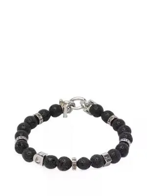 FERRAGAMO Elasticated Bracelet With Gancini - Black
