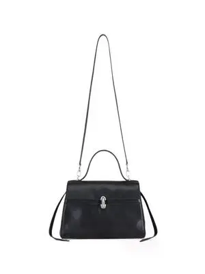 Savette Soft Symmetry Leather Tote Bag - Black