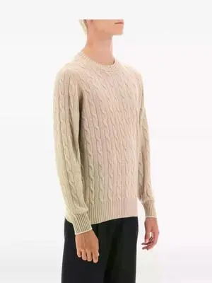 Brunello Cucinelli Cable-knit Cashmere Sweater - Brown